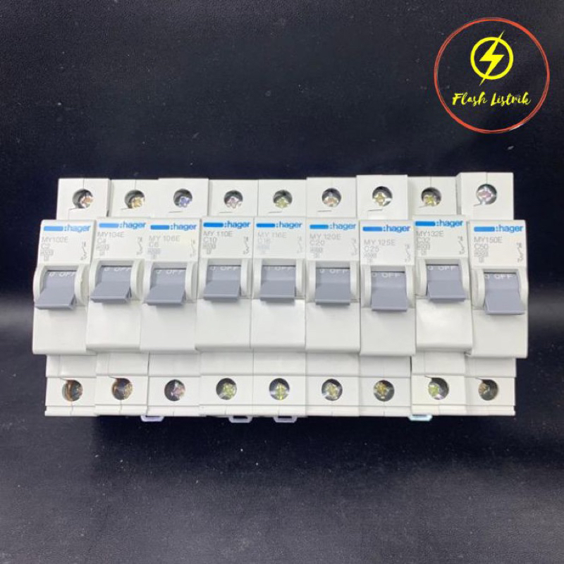 Jual [Hager] Mcb Hager 2A 4A 6A 10A 16A 20A 25A 32A 50A 1 Phase | Shopee Indonesia