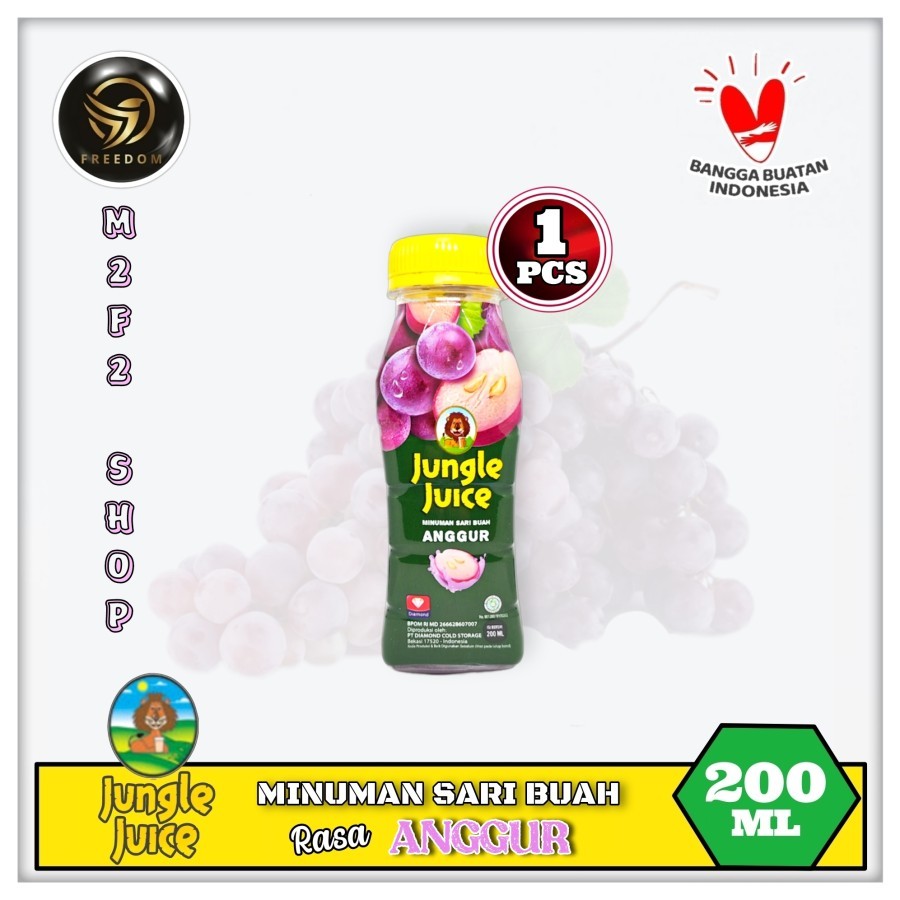 Jual Diamond Jungle Juice Grape | Jus Anggur Botol Pet - 200 ml ...