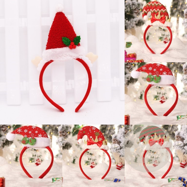 Jual Bando Natal Premium Topi Santa Bando Merry Christmas Akesoris ...