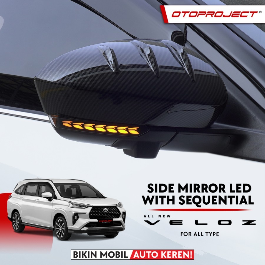 Jual Side Mirror Led With Sequential All New Veloz 2021 Up / Yaris ...