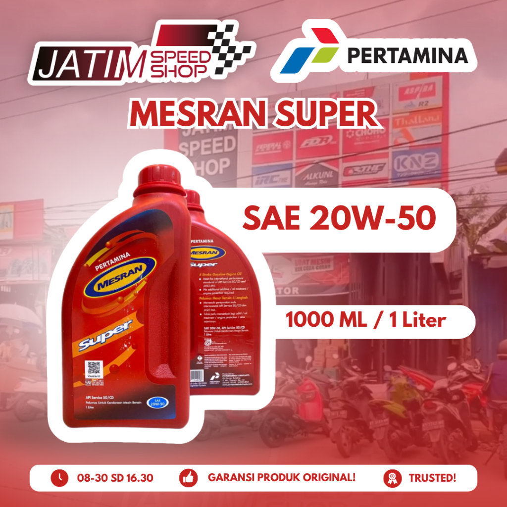 Jual Oli Pertamina Mesran Super 20W-50 1000ML/1 LT | Shopee Indonesia