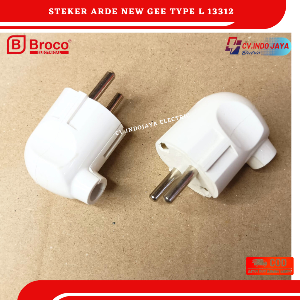 Jual Steker arde Broco 13312 type L Bulat warna putih | Shopee Indonesia