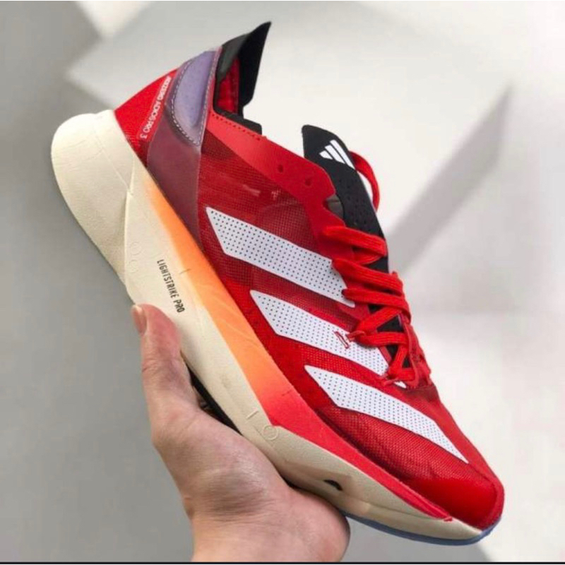 Jual Adidas Adizero Adios Pro 3 Solar Red | Shopee Indonesia
