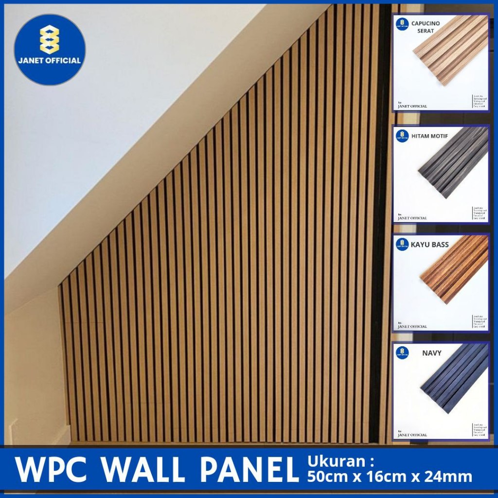 Jual WPC Wall Panel 50cm X 16cm X 2.4cm | pvc Wallpanel Wood Panel ...