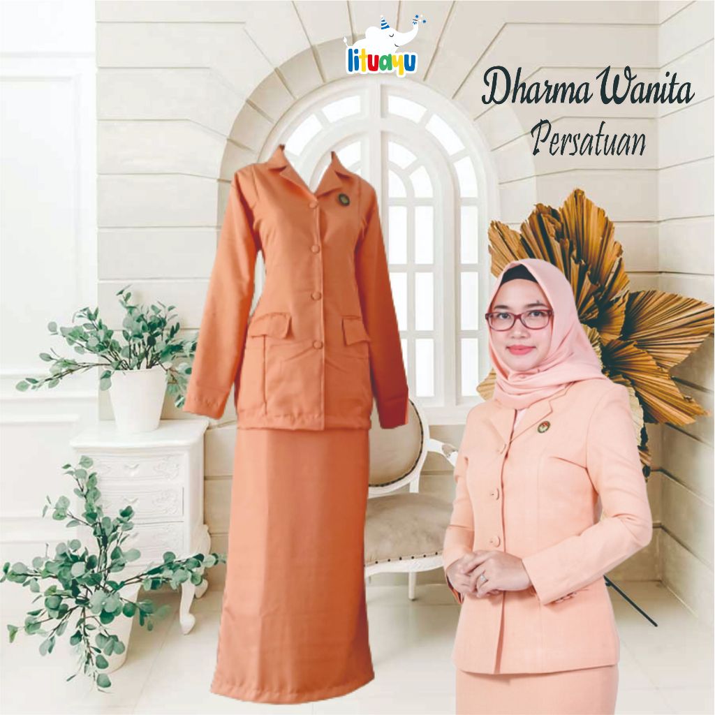 Jual Seragam Dharma Wanita Dewasa Baju PKK Dewasa | Shopee Indonesia