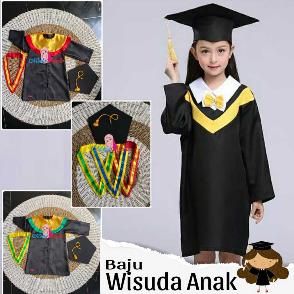 Jual Baju Toga Wisuda Anak TK/SD Dan Bayi Kostum Wisuda Toga+Samir ...
