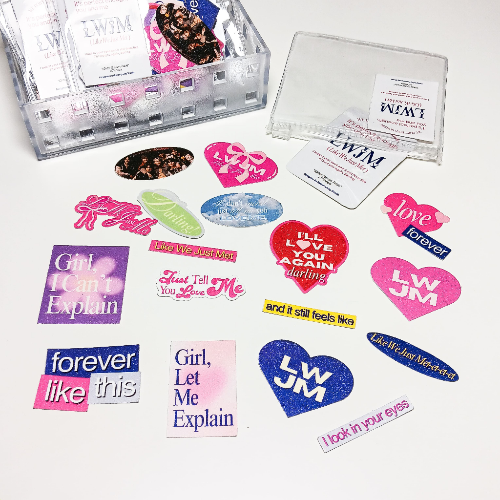 Jual LIKE WE JUST MET LYRICS STICKER GLITTER PACK by Nanamyway Studio ...