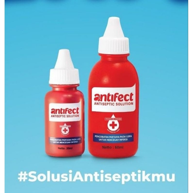 Jual Obat Merah Antiseptik Solution Antifect Povidone iodine 15ml Kimia ...