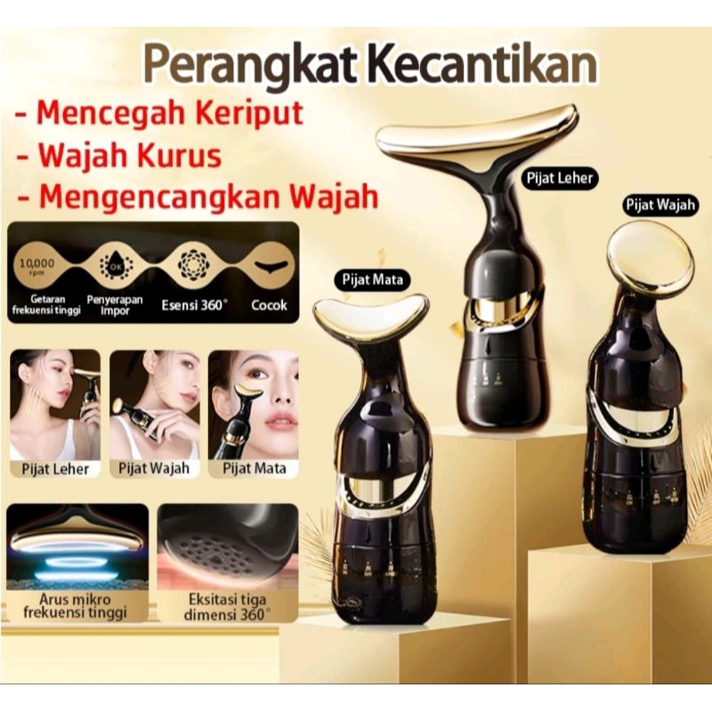 Jual 3in1 ALAT PIJAT SETRIKA WAJAH PENGENCANG KULIT PENIRUS MUKA ...