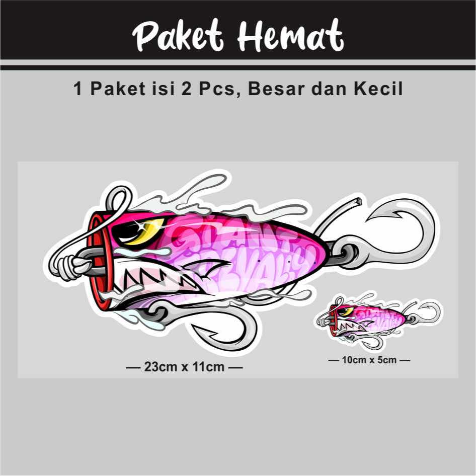 Jual Stiker Cutting Popper Pancing Murah Tackle Box Lure Box Ikan ...
