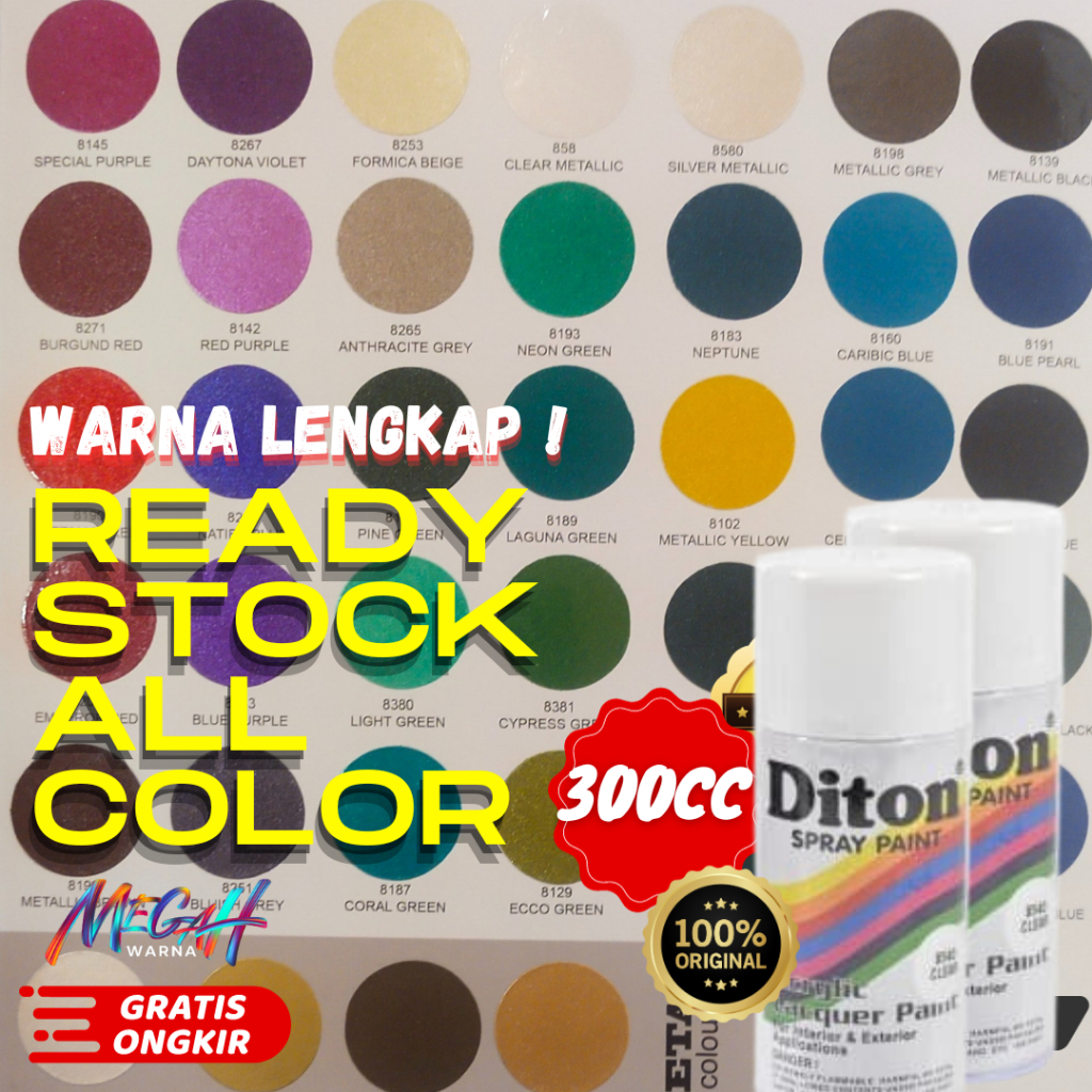 Jual PILOX DITON 300cc 300 Cc Cat Semprot Pylox Pilok Warna Solid Metalic Candy Bkn Samurai Rj ...