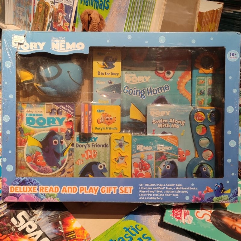 Jual BIG BAD WOLF : FINDING DORY DELUXE READ AND PLAY GIFT SET | Shopee ...