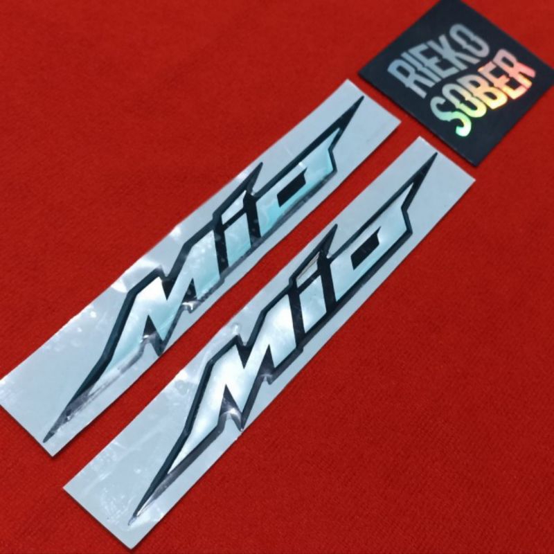 Jual Stiker Logo Mio Resin Timbul Warna Chrome | Shopee Indonesia