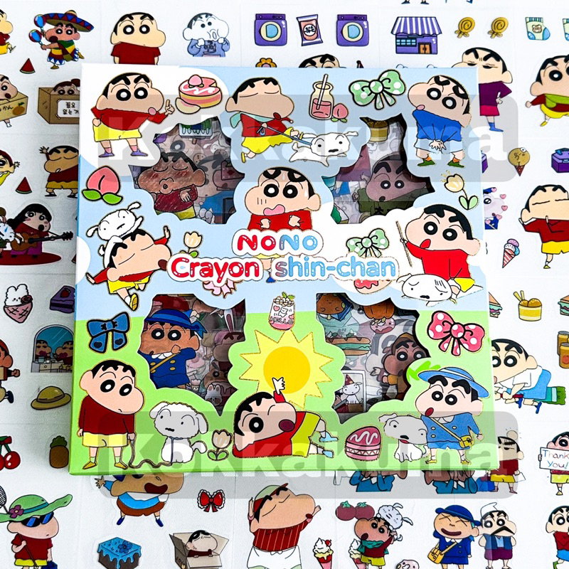 Jual ( KKM ) NONO CRAYON SINCHAN Sticker Box 2D Dekorasi Journal ...