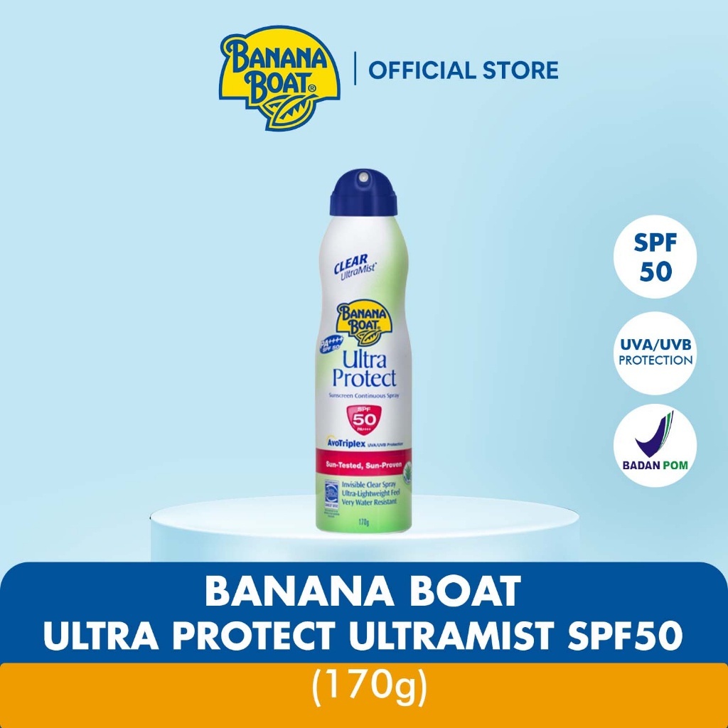Jual Banana Boat Ultra Protect Ultramist SPF 50 170g | Shopee Indonesia