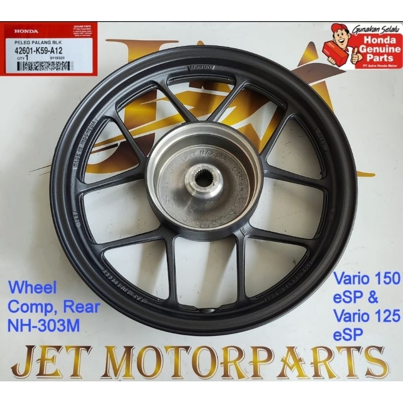 Jual Velg atau Pelek Vario 150 Dan 125 Led Depan ATAU Belakang Harga ...