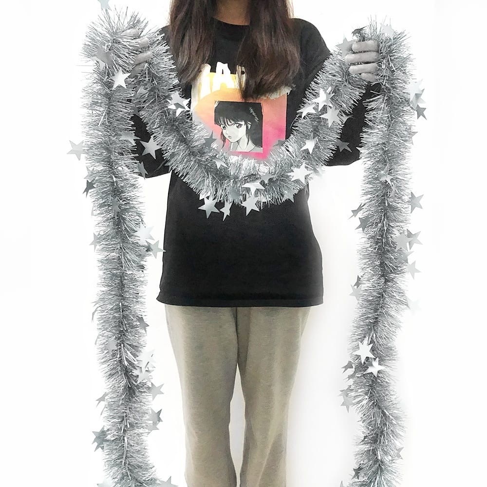 Jual Slinger Natal 2 Meter Hijau Salju Hijau Daun Rumbai Dekorasi Pohon ...