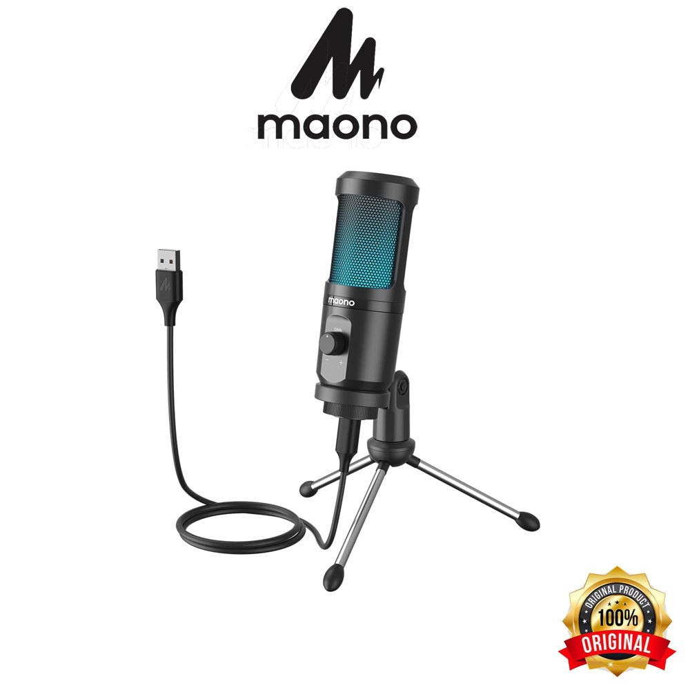 Jual MAONO AU-PM461 RGB USB PC Computer Mic | Shopee Indonesia
