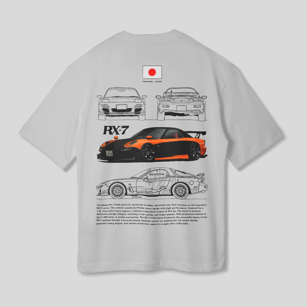 Jual ImmanI Heavyweight Oversize T-Shirt Kaos FullPrint Unisex - Mazda ...