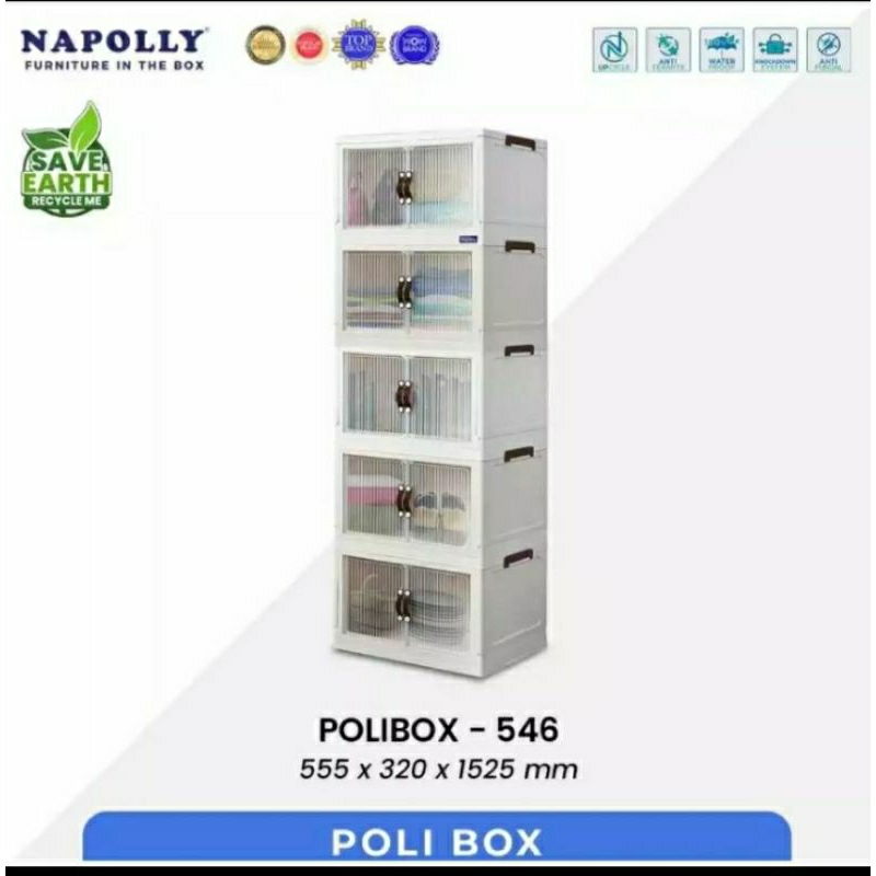 Jual NAPOLLY POLIBOX/LACI CABINET RODA PLASTIK/LACI BONGKAR PASANG ...