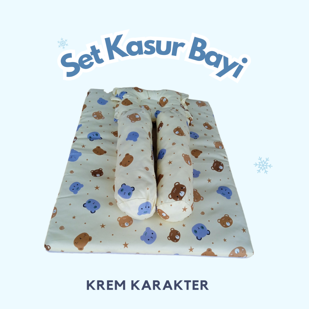 Jual Kasur Matras Bayi Set Bantal Peyang Bayi dan Guling / kasur bayi ...