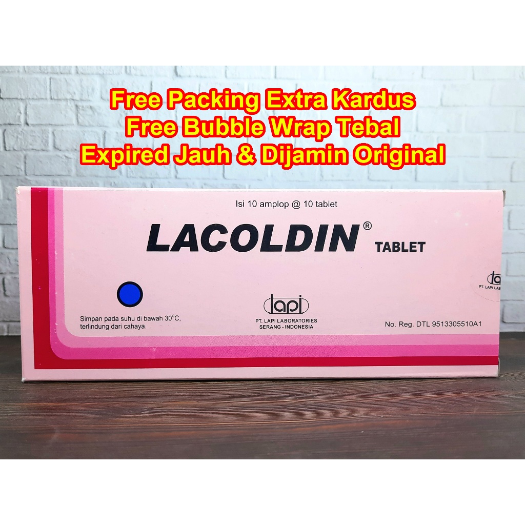 Jual LACOLDIN 1 Strip 10 Tablet Obat Demam Batuk Pilek FLu Dewasa ...