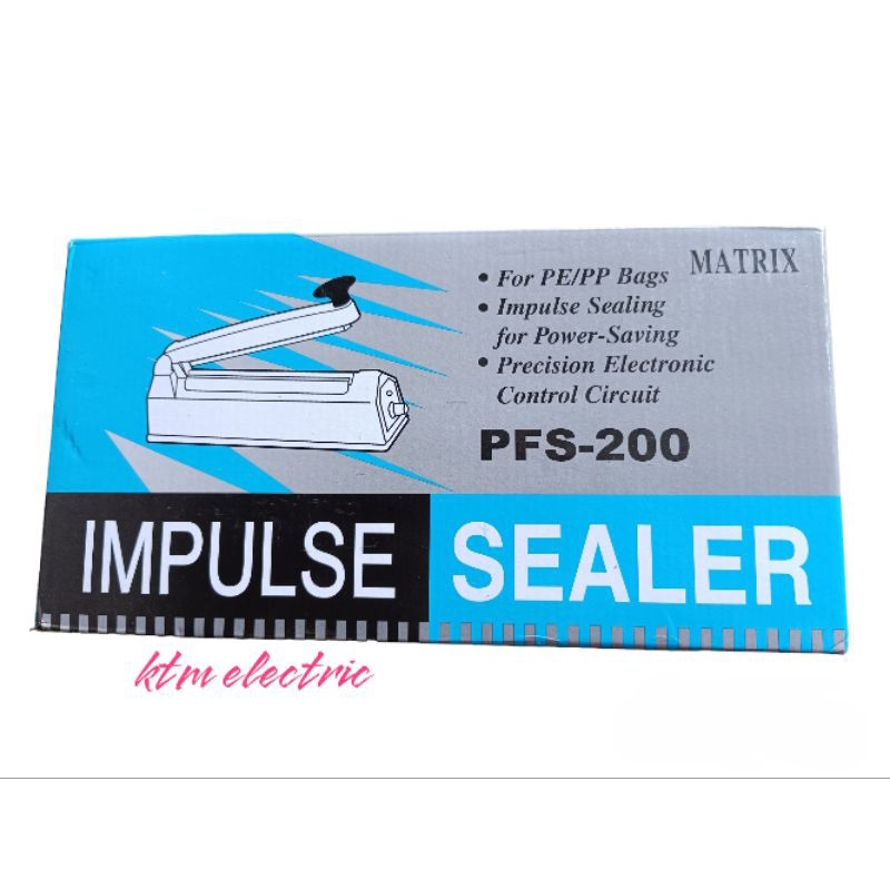 Jual impulse sealer matrix/perekat plastik PFS-200 body besi | Shopee ...