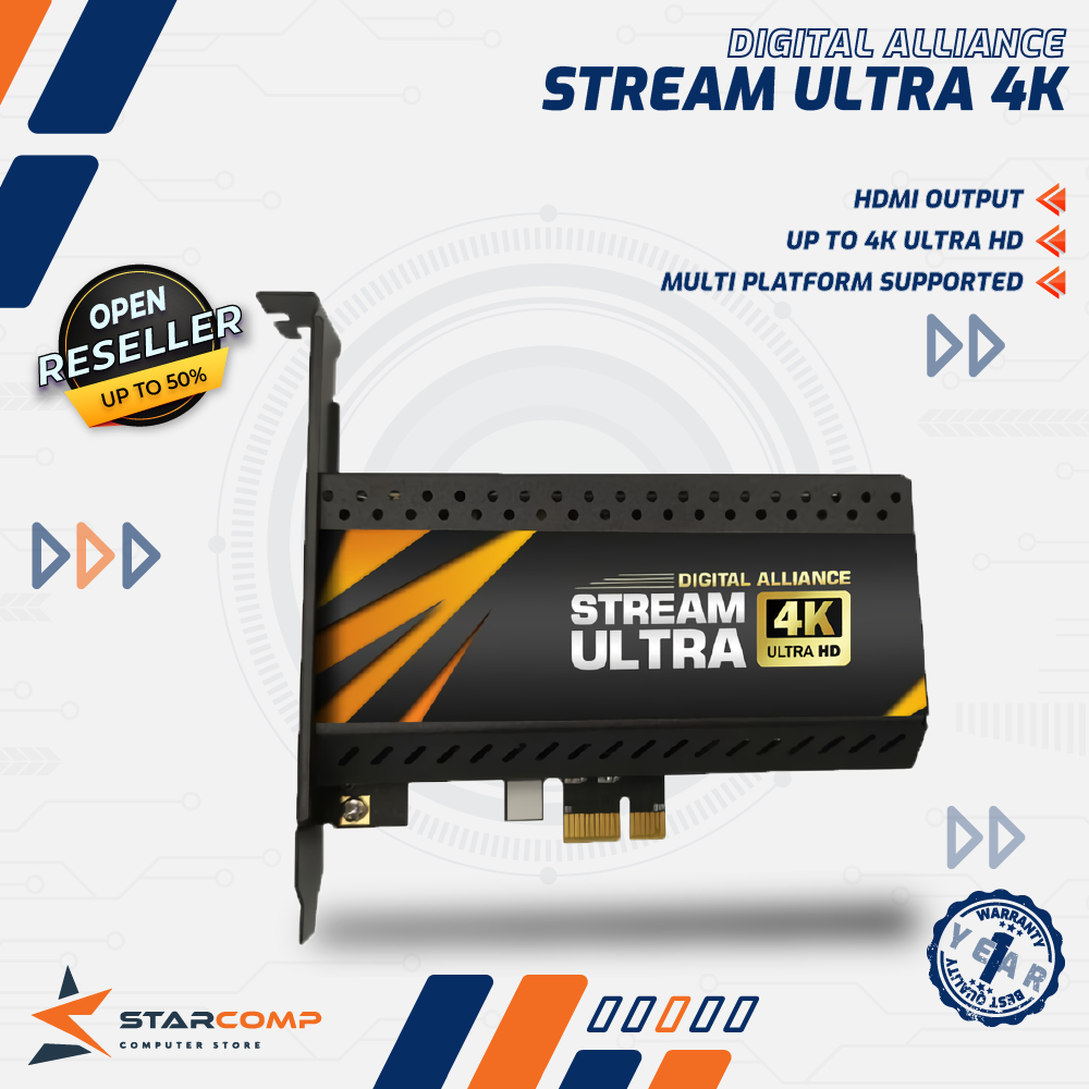 Jual Digital Alliance Ultra Stream PCIe Card 4K DA Stream Card | Shopee ...