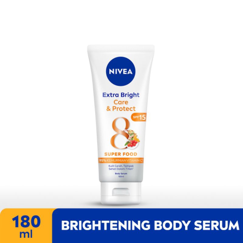 Jual NIVEA Extra White Body Serum Care and Protect 180ml 70ml - Bombo ...