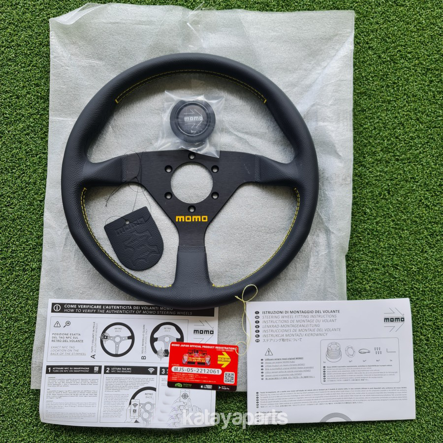 Jual Stir Racing Steering Wheel MOMO Veloce Racing V2 320mm Original ...