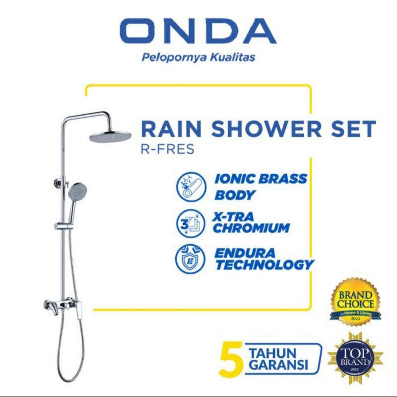 Jual SHOWER KOLOM MIXER / RAIN SHOWER SET R-FRESH ONDA | Shopee Indonesia