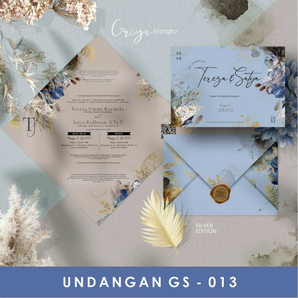 Jual Blangko Undangan GRIYA SILVER 013 | GS 013 (Free File Setting ...