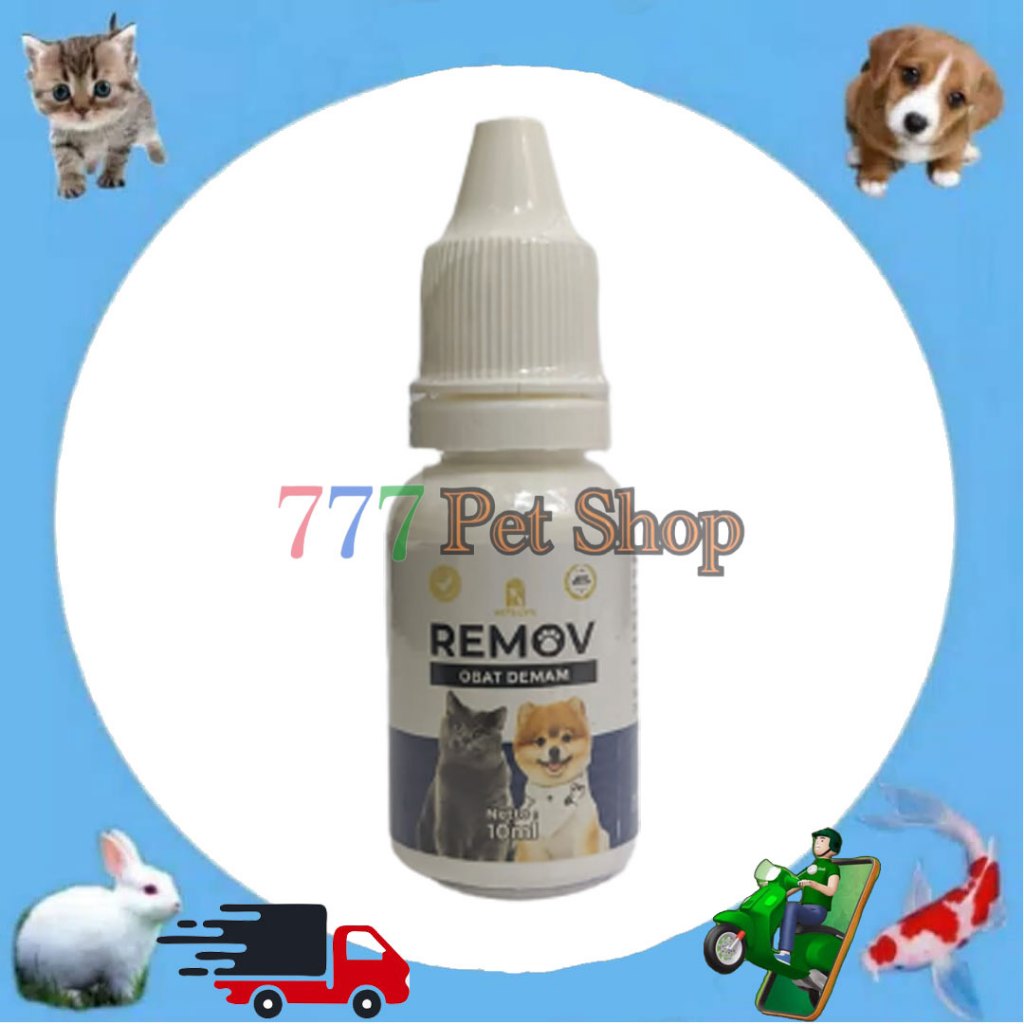 Jual obat kucing anjing REMOV 10ML OBAT DEMAM obat tetes 10 ML | Shopee ...