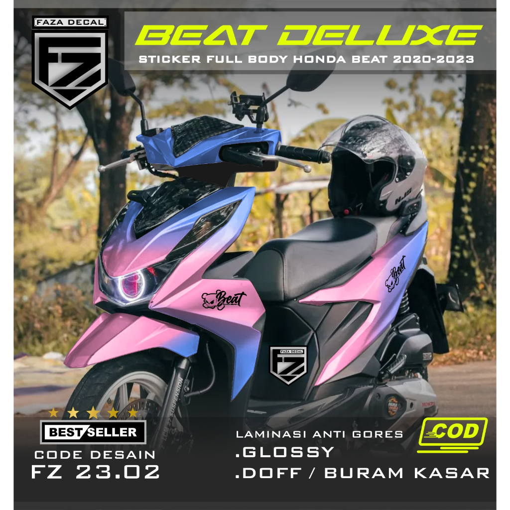 Jual (COD)Decal Sticker beat Deluxe 2023 full body polos - DEKAL beat ...