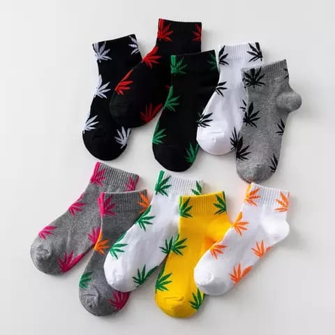 Jual Kaos kaki Pendek 3 Pasang Motif Daun Rasta - 156 (Paket 3 Pasang ...