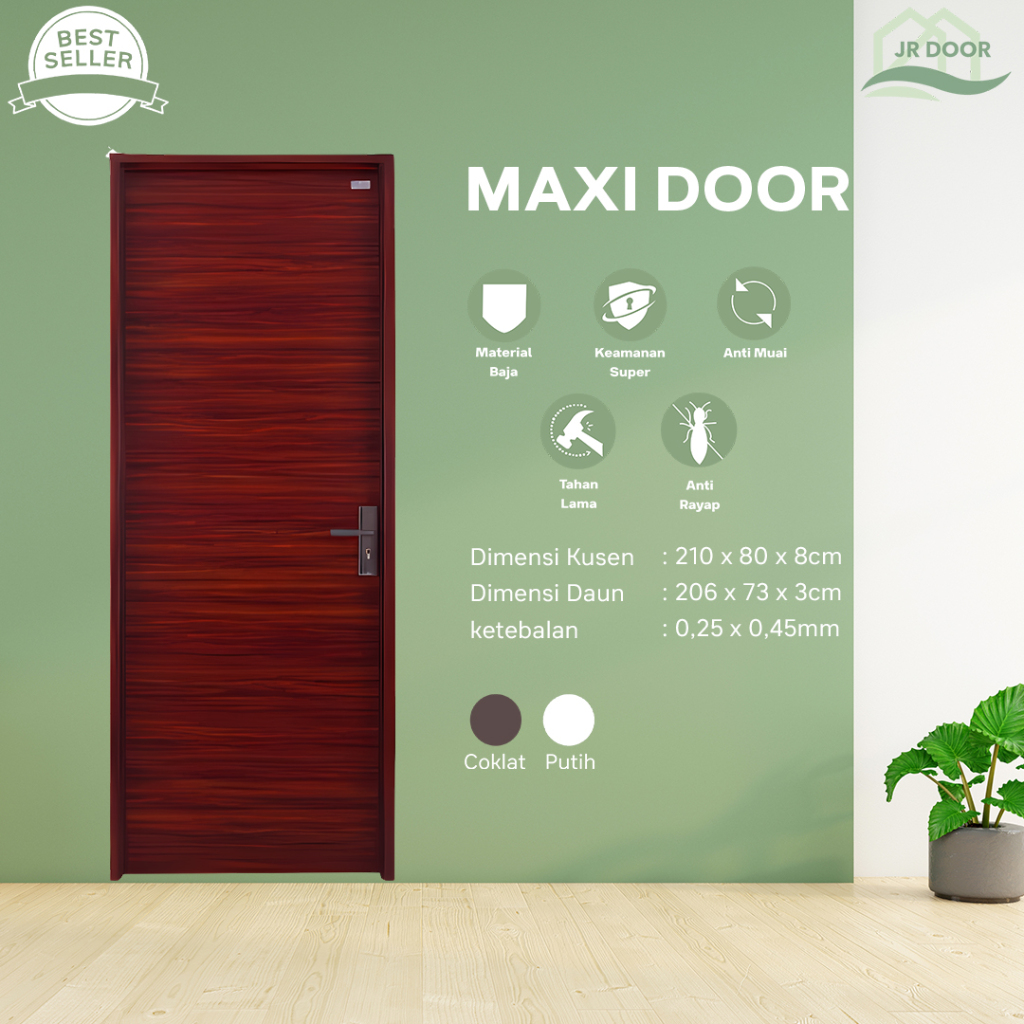 Jual JR DOOR - (MAXI TROPIS) Full Set Pintu Baja Anti Karat 3 Warna Lengkap Berkualitas / Pintu ...