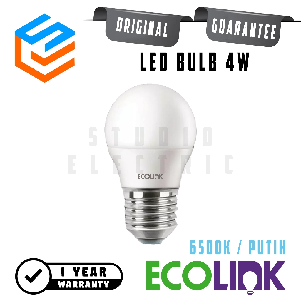 Jual Lampu LED Mini Ecolink Bohlam Bulb 4 Watt Putih (4W 4W 4Watt ...