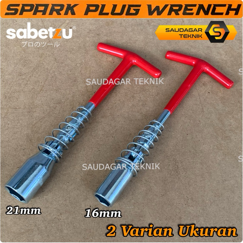 Jual SABETZU Kunci Busi Motor Mobil Set Flexible 16mm 21mm Kunci Busi T ...