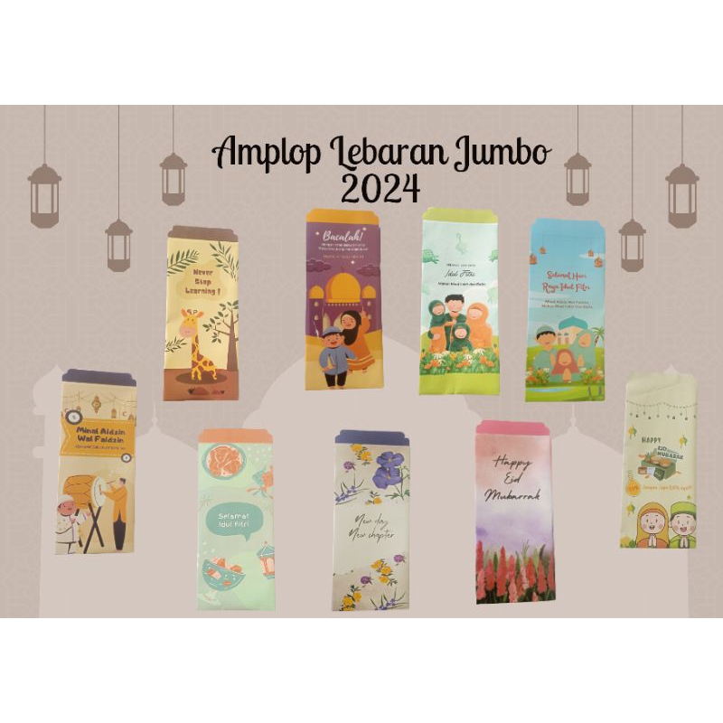 Jual Amplop Lebaran Jumbo 10pcs siap pakai | Shopee Indonesia