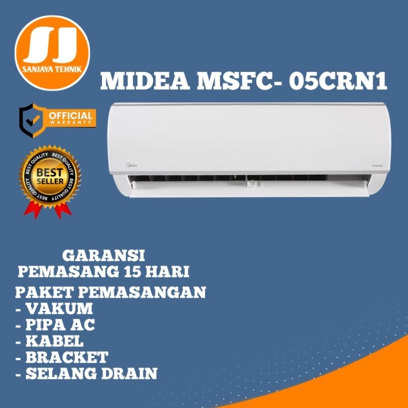Jual AC MIDEA 0.5PK MSFC-05CRN1 GARANSI RESMI GRATIS PEMASANGAN ...