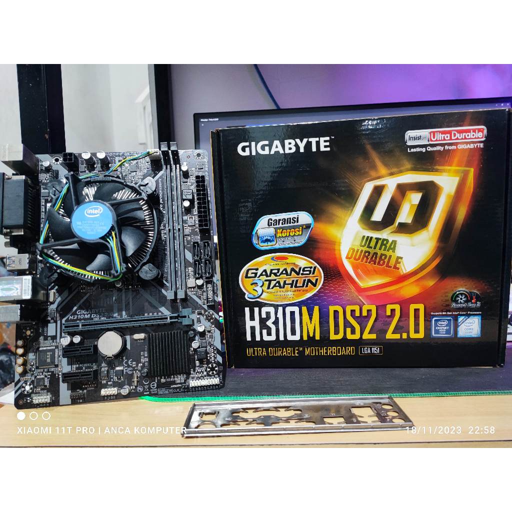 Jual paketan motherboard gigabyte h310 & i3 8100 | Shopee Indonesia