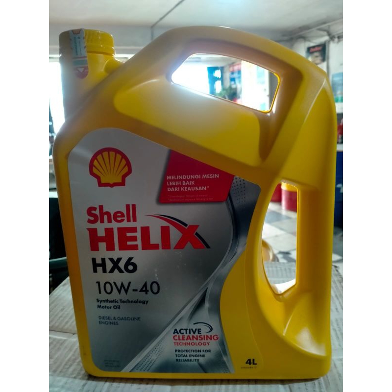 Jual Shell Helix HX6 10W-40 New 100% ORIGINAL kemasan 4 liter | Shopee ...
