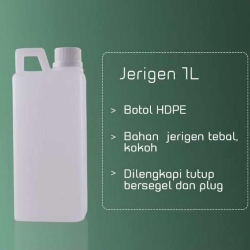 Jual Kemasan Botol Jerigen 1 Liter Segel + Tutup Dalam Jrigen | Shopee ...