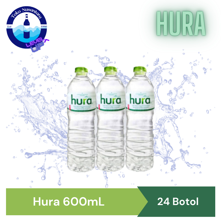 Jual Air Mineral HURA Botol Tanggung 600mL x 24 Botol [Harga per Dus] | Shopee Indonesia