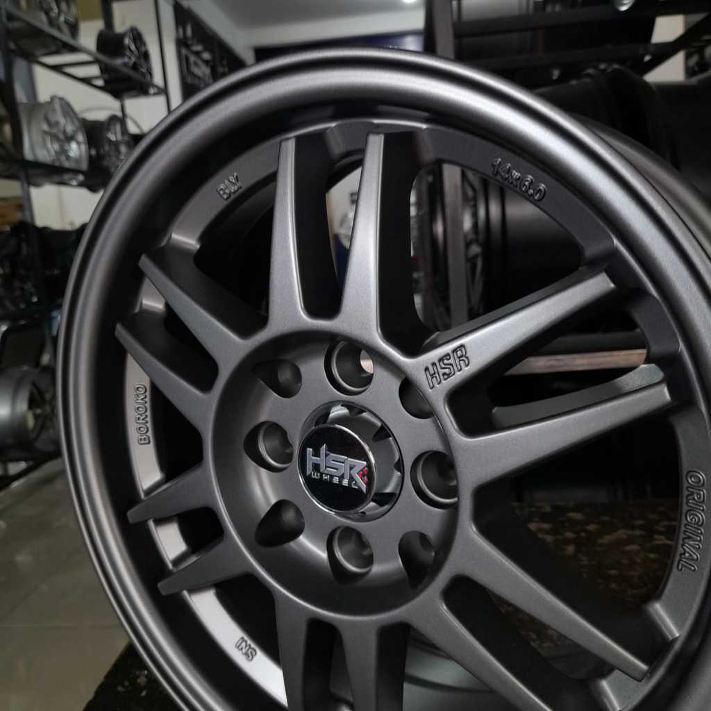 Jual velg racing mobil HSR ring 14 buat airev agya brio datsun avanza ...