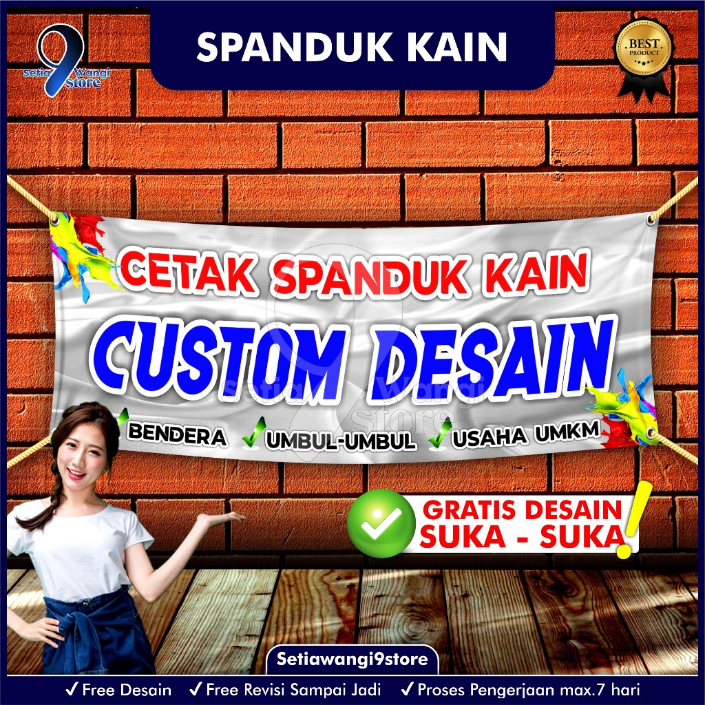 Jual Cetak Spanduk Kain | Banner Kain | Print Bendera Custom Desain ...