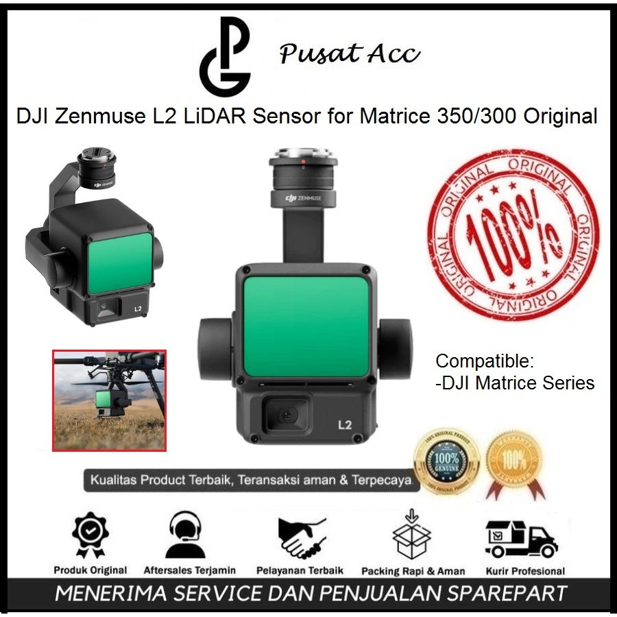 Jual DJI Zenmuse L2 LiDAR Sensor for Matrice 350/300 New Original ...