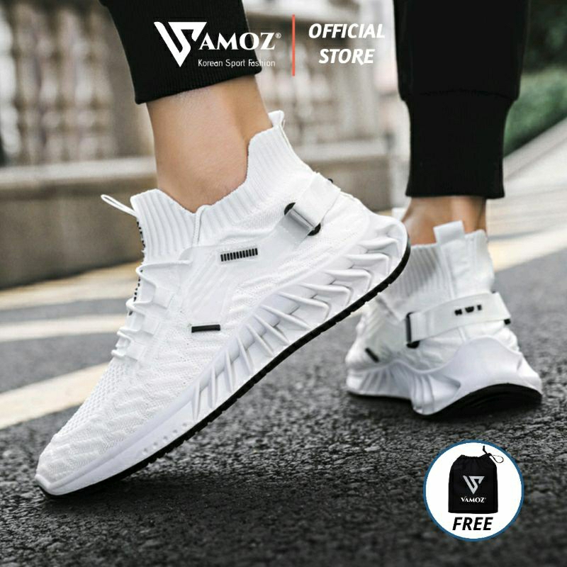 Jual COD Sneaker Putih Casual Import VaMoZ SKYE V735 Sepatu Sport ...