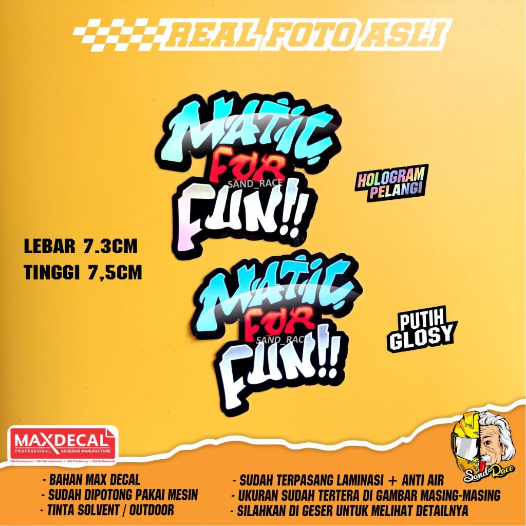 Jual stiker prepare ur engine cutting / sticker ogah jinjit downsize ...