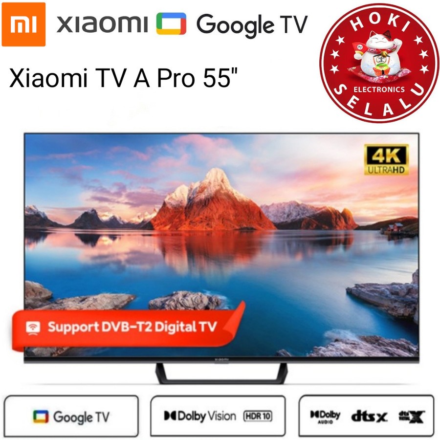 Jual [Google TV] Xiaomi TV 55 Inch A Pro 4K UHD HDR 10 Dolby Vision DTS ...